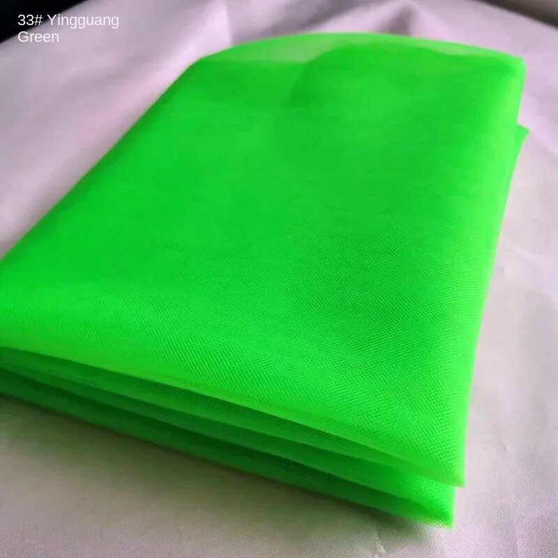 Полиэстер сетчатая ткань для пошива 1х1.5 м Зеленый, Fluorescent green