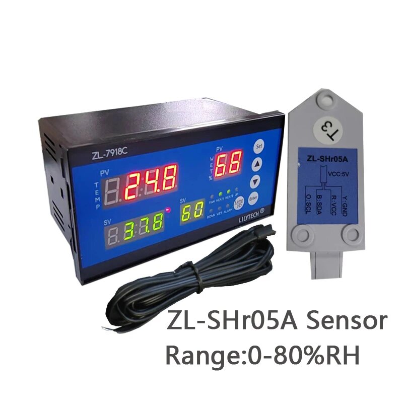 LILYTECH, ZL-7918C, контроллер инкубатора по Фаренгейту и Цельсию, ZL-7918A, ZL-7901A, ZL-7801A, многофункциональный автоматический инкубатор