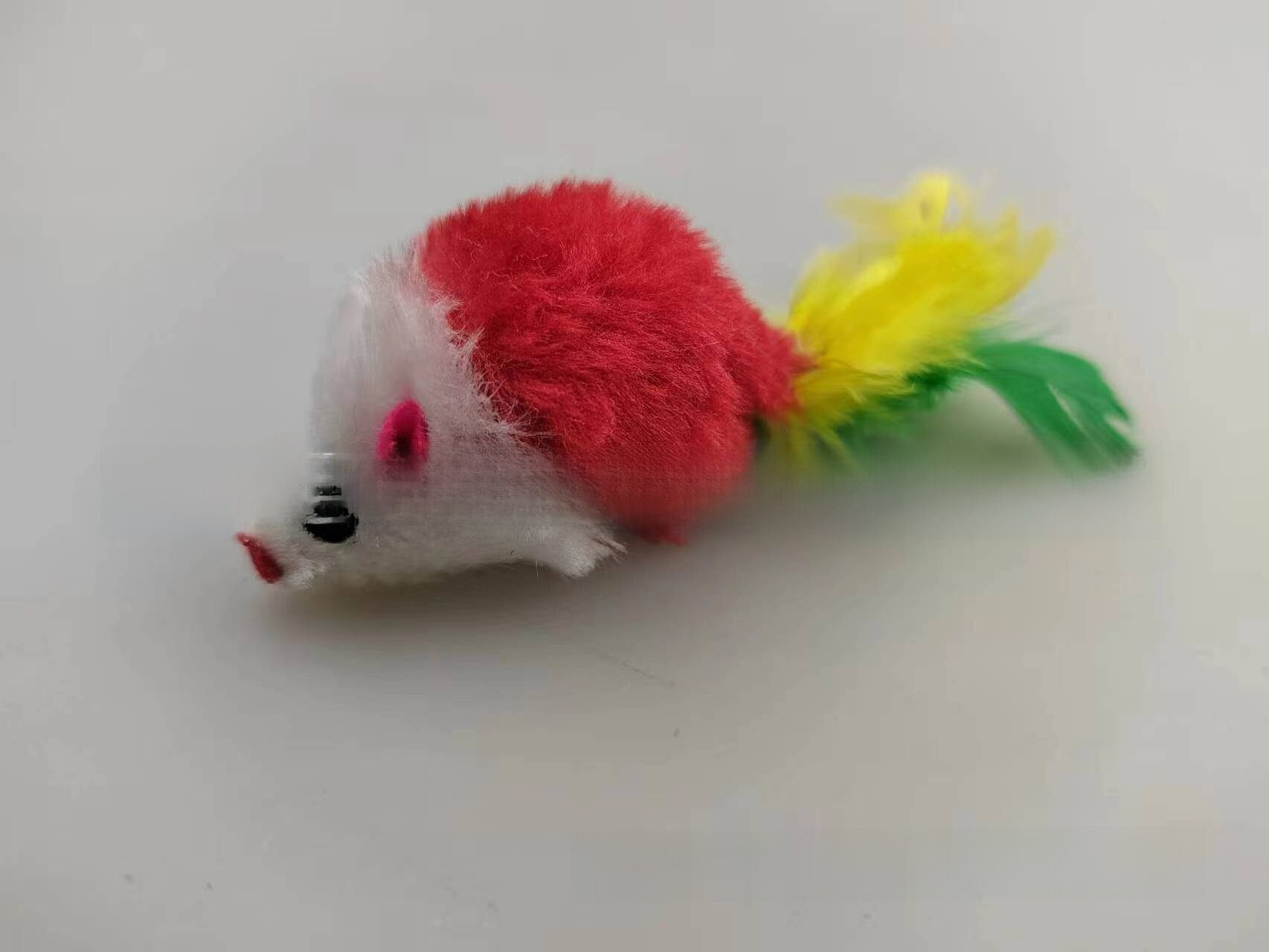 Игрушка-дразнилка для кошек, плюшевая мышь