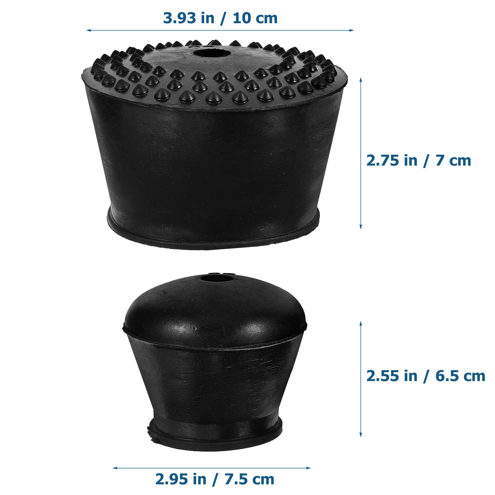 Черные Накладки На Ноги Лестницы Из Резины 4 Штуки Защита Пола 10X10Cm