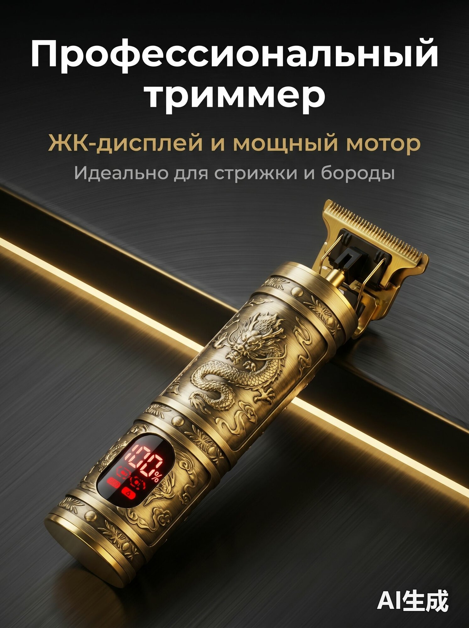 Машинка для стрижки 1-O96I, медь