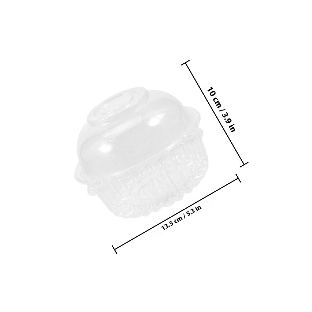 Прозрачные Коробки Для Капкейков 50 Шт С У Convenient Размер 13.50X13.50X10.00Cm