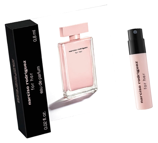 Парфюмерная вода Narciso Rodriguez For Her Eau De Parfum 0.8 мл женский - Родригез розовые пробник