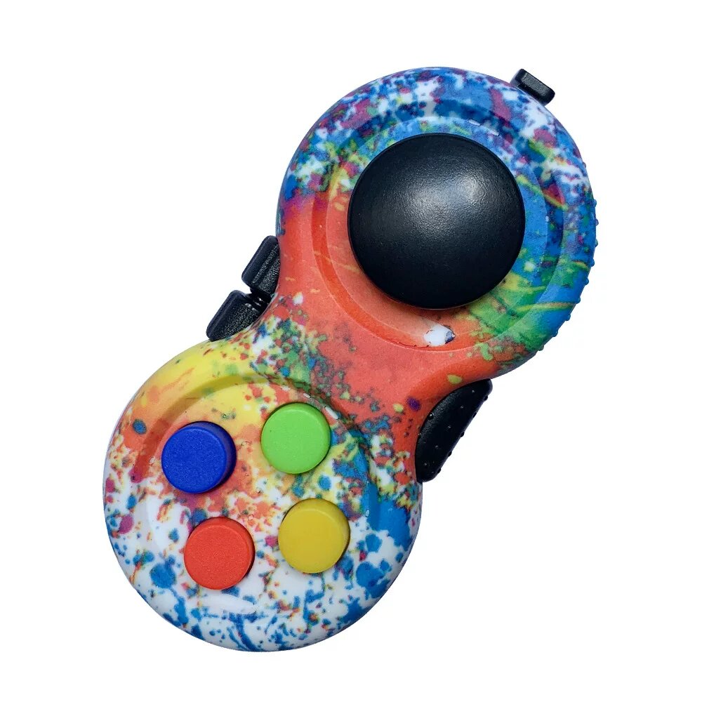 FIDGET PAD® Граффити Необычная форма Фиджет-игрушка для снятия стресса Вращающаяся ручка