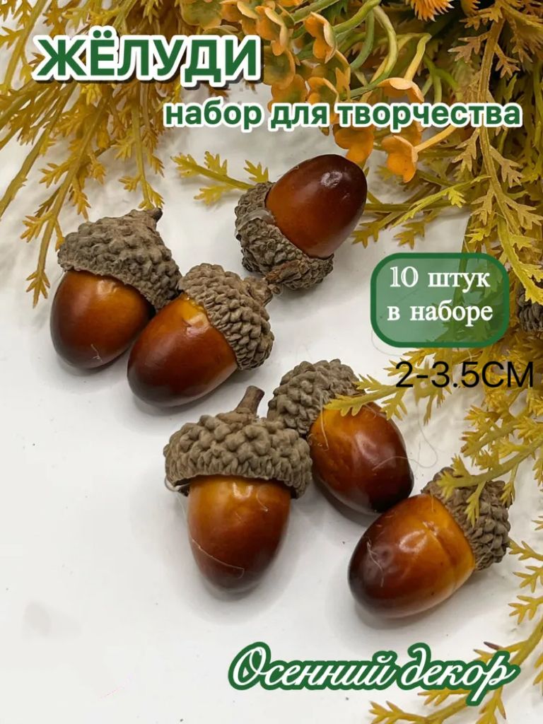 Желуди набор для творчества 10 шт/уп