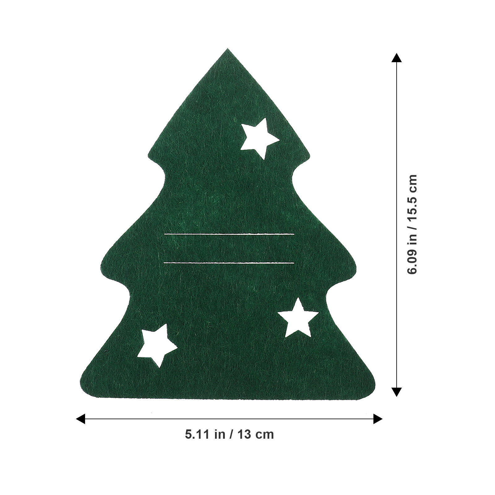 Держатели Для Приборов В Formе Ёлочки 8 Штук Зеленый 15.5X13Cm Идеально Для Хранения И Подарков На Рождество