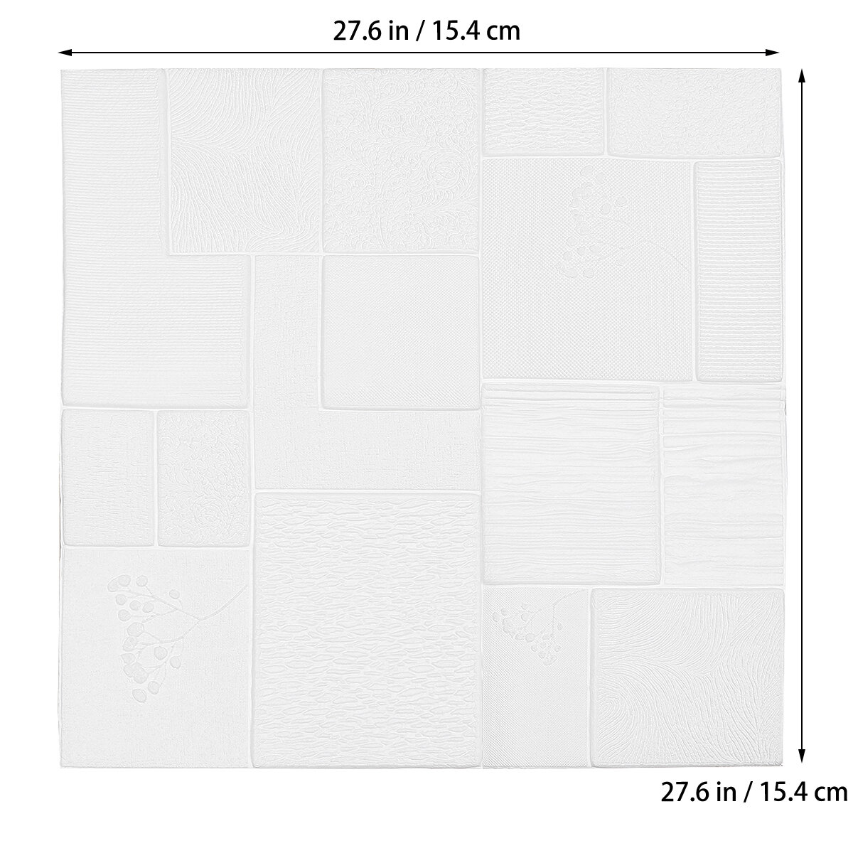 Самоклеящиеся 3D Наклейки Для Стен Из XPE Материала Белый 70X70CM