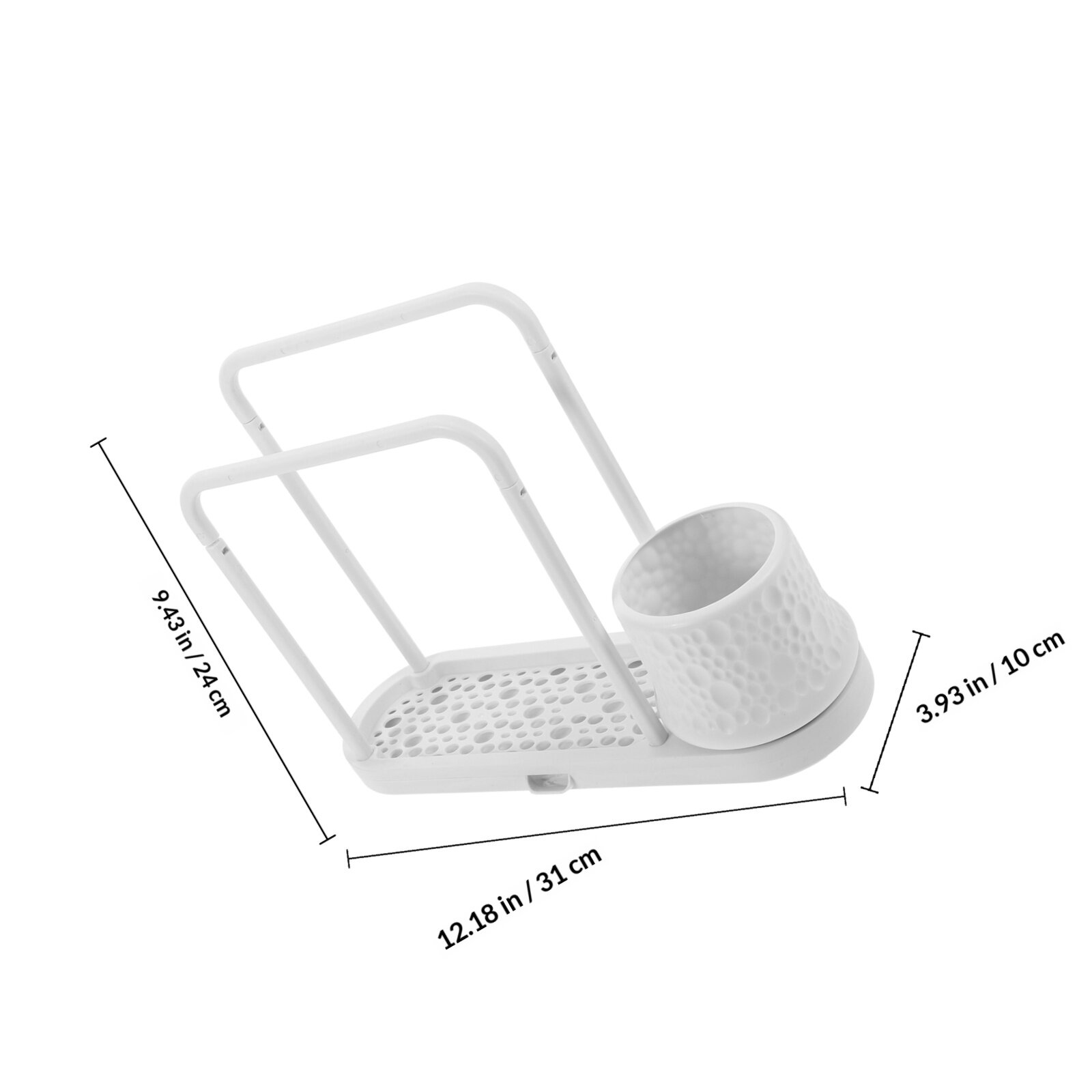 Держатель Для Губок И Щёток На Раковину Белый 31.00X24.00X10.00Cm