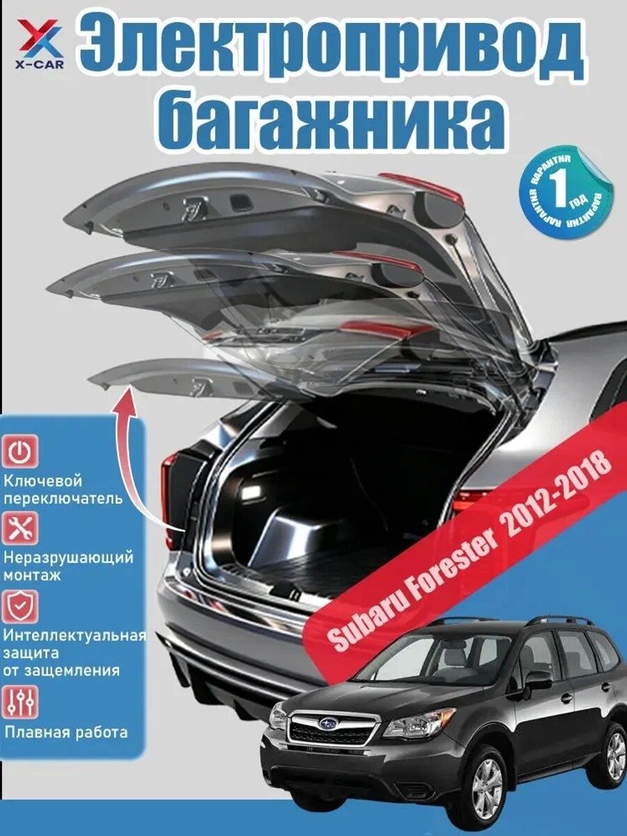 Электропривод багажника 2012-2018 с защитой от защемления и руководством на русском