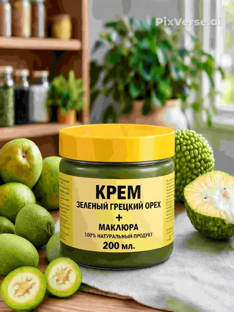 Крем Зеленый грецкий орех + Маклюра