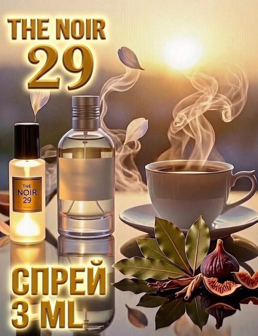 Thé Noir 29, масляные духи, флакон-спрей 3 мл, фужерный унисекс аромат (Швейцария)