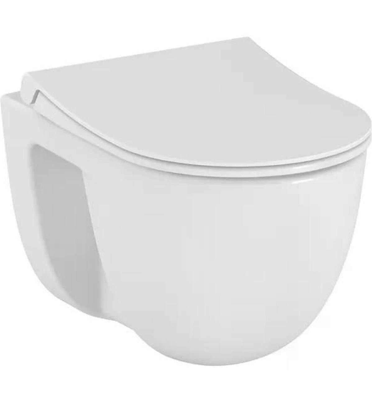 Подвесной унитаз VitrA S40 7759B003-0075 безободковый SmoothFlush (Смусфлаш) белый санитарный фарфор антибактериальное покрытие Hygiene (Хайджн)