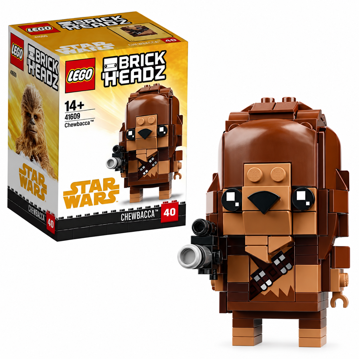 Конструктор LEGO BrickHeadz Чубакка 41609, 149 деталей, пластик