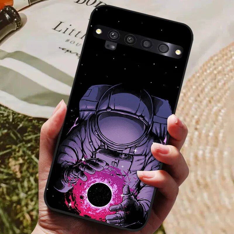 Мягкий чехол из ТПУ для TCL 10 Pro, силиконовый чехол T799B с мультяшным рисунком, задний бампер, чехол для TCL 10 Pro, чехлы T799H 10Pro, защитные чехлы