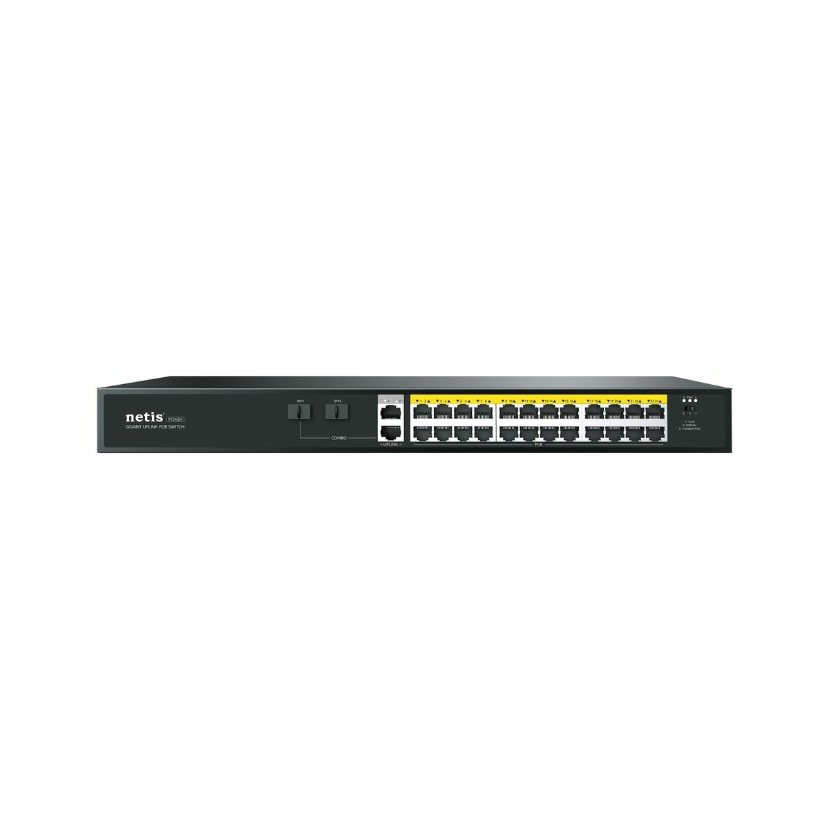 Коммутатор 24PORT 10/100M POE 4GE COMBO P124GH NETIS
