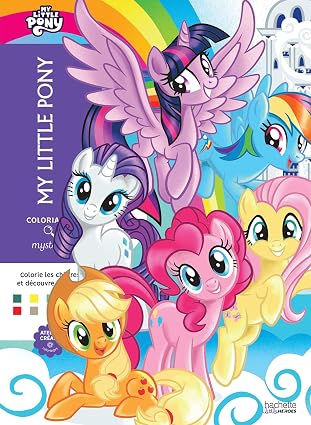 Раскраска по номерам Hachette Coloriages mysteres - My Little Pony, 112 стр, мягкая обложка - 2017378070