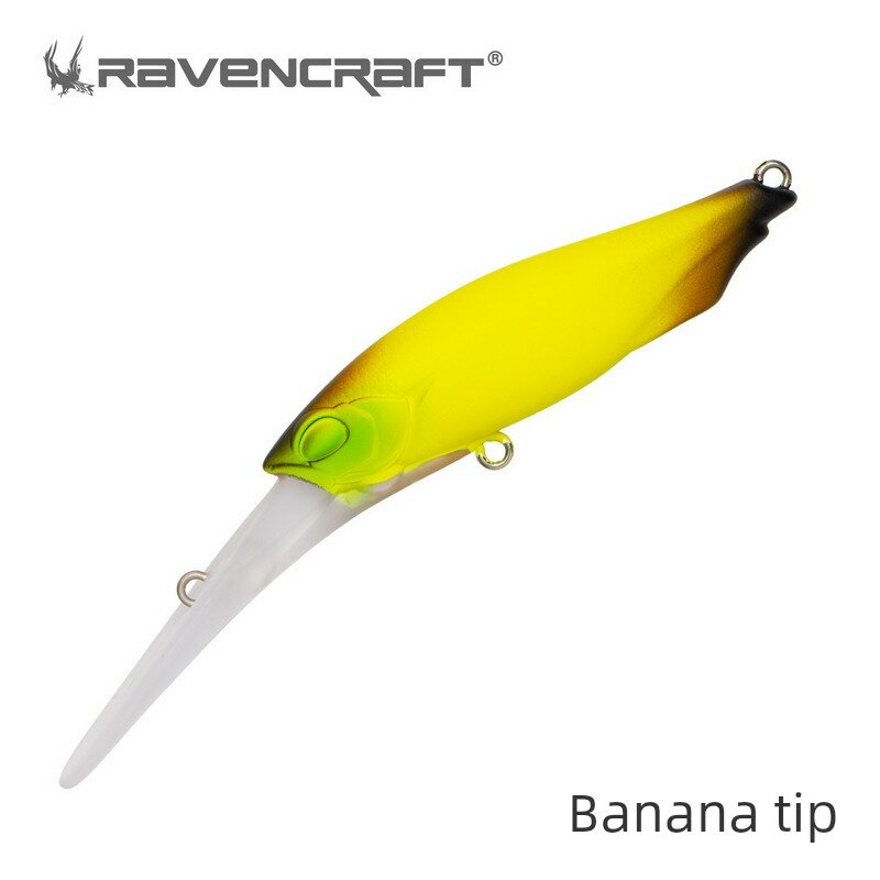 Ravencraft Суспендированный глубоководный миньон для ловли крупной форели, 11г, 68мм длина, кончик бананового типа