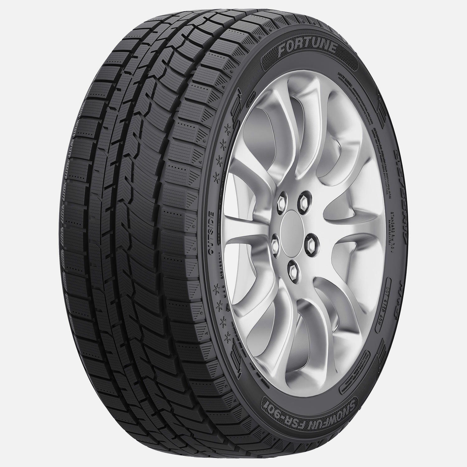 Шина Prinx Fortune SnowFun FSR-901, зимняя, 205/70, R15, TL, 96T, высота профиля 70 1 шт.