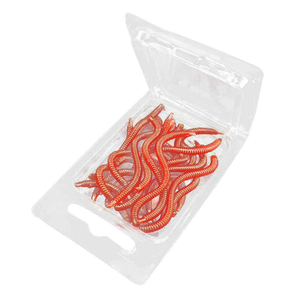 20 Штук Реалистичные Искусственные Черви Для Рыбалки Приманки Soft Fishing Lure 8 См