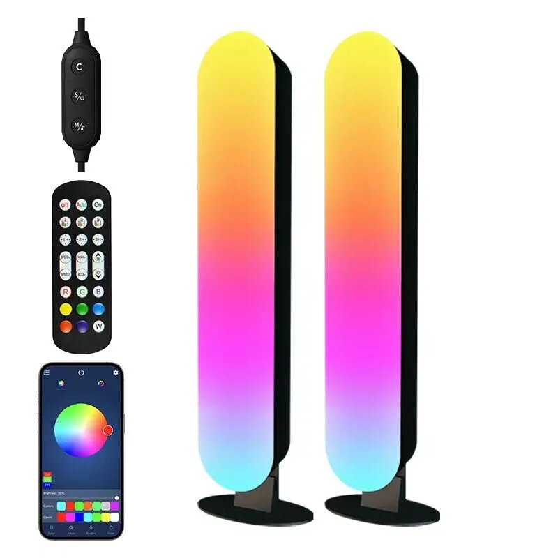 Светодиодные музыкальные ритм-светильники для стола rgb с usb питанием и дистанционным управлением