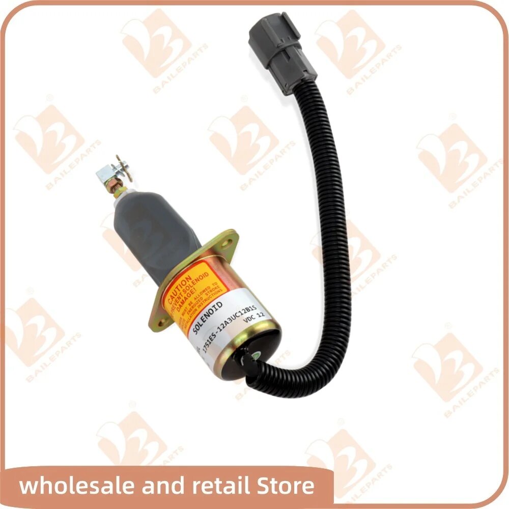 Топливный стоп-соленоид 1751ES-12A3UC12B1S 129953-77811 12V Yanmar 4NTE94 Hyundai R60-5 R210-5