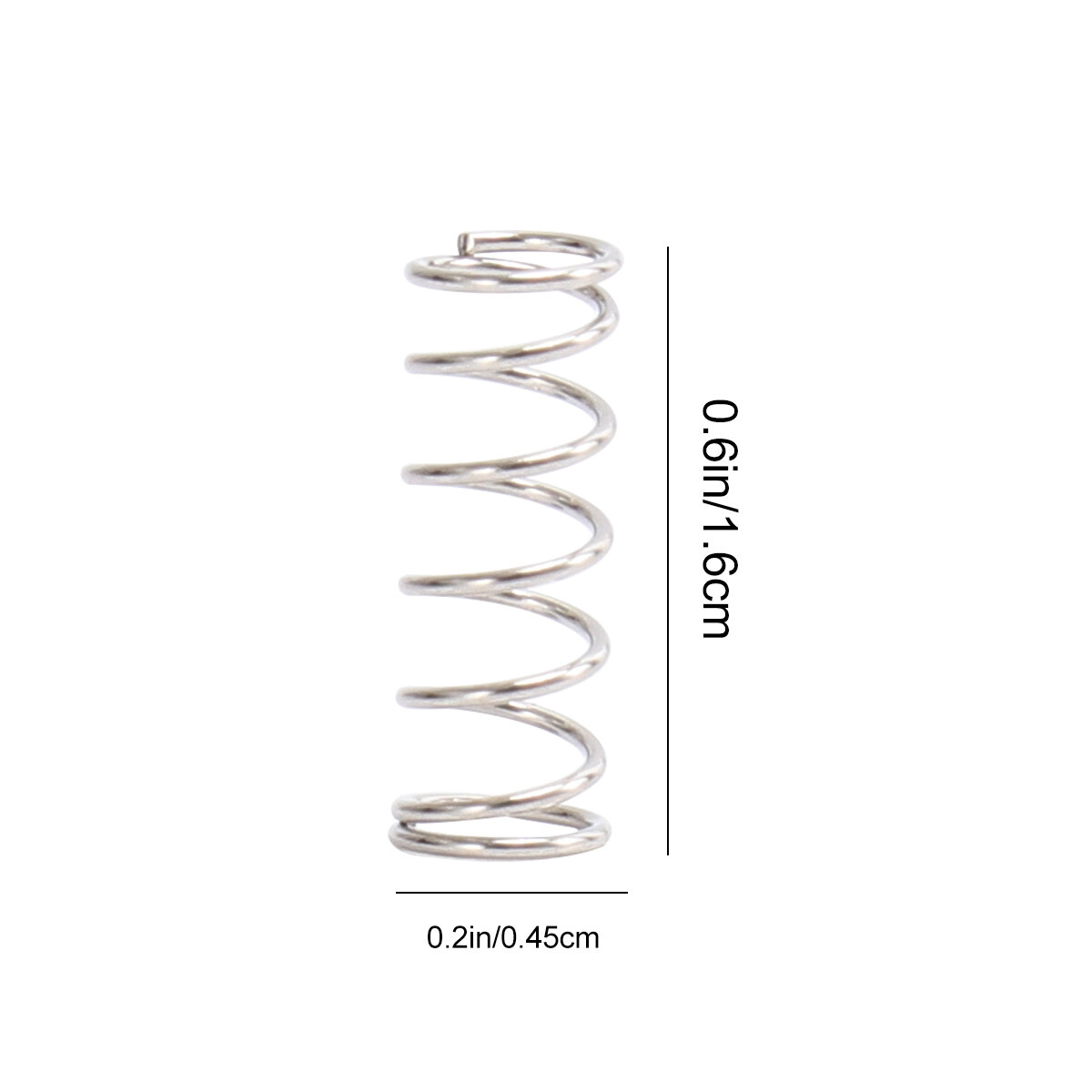 17 Пcs Набор Пружин Для Гитары Бас Настройка Высоты Струн 1.6X0.45CM Silver