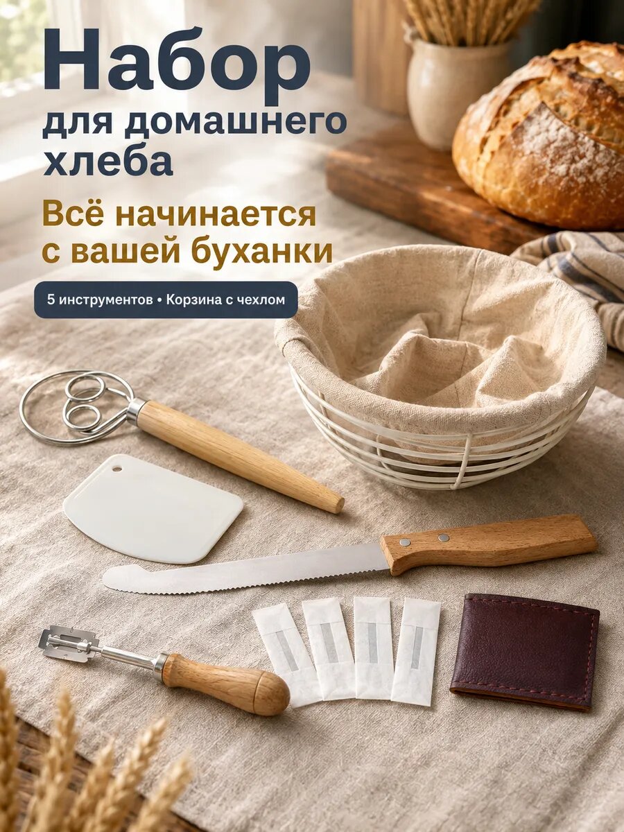 Инструменты для домашнего хлеба — на выбор