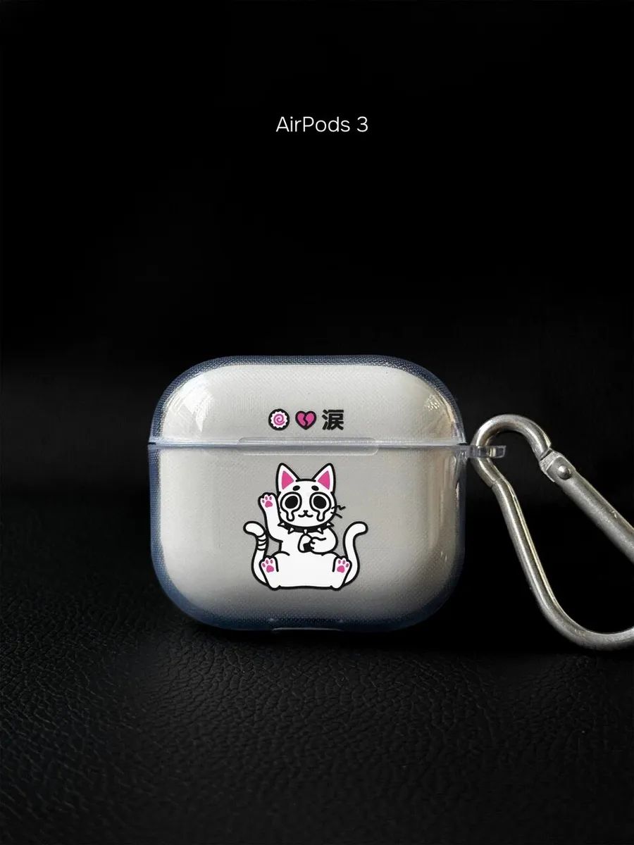 Чехол для наушников AirPods 3 с котиком