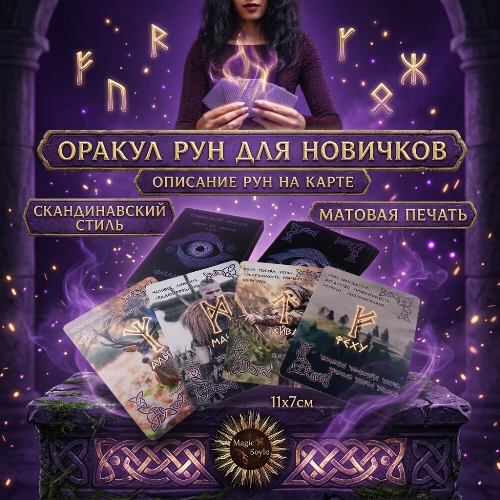 Руны- карты / набор рун / Скандинавские руны - футарк