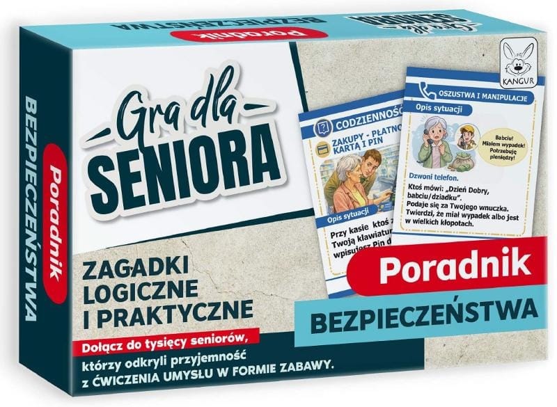 Головоломка Kangur Игра для сениора, руководство по безопасности, загадки для детей