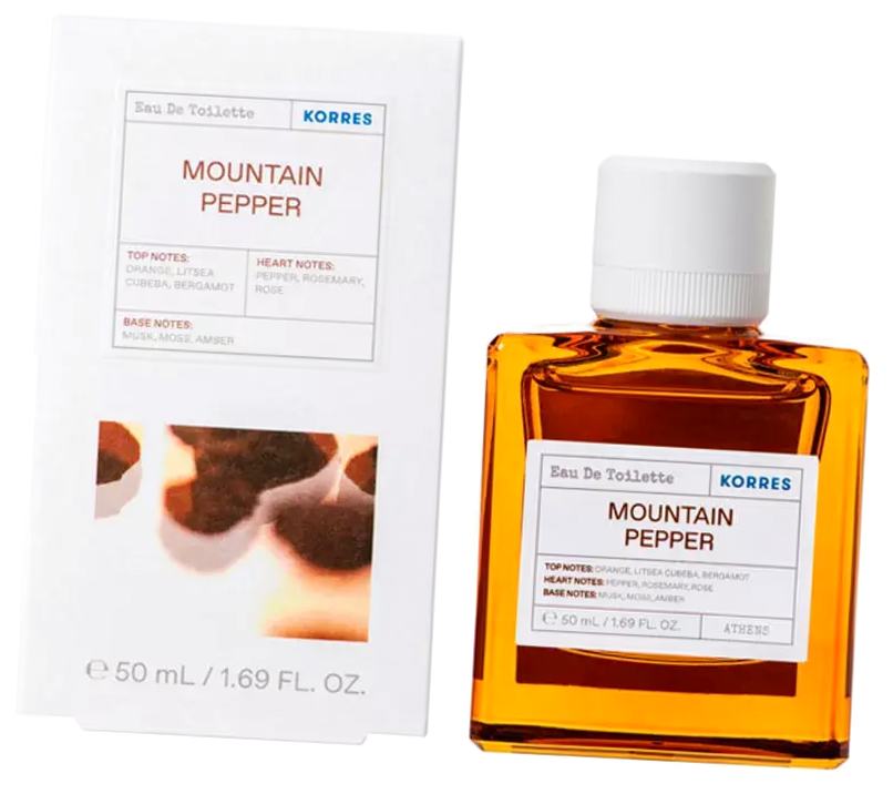 Для мужчин и женщин туалетная вода Korres Mountain Pepper 50 мл / Маунтин Пеппер