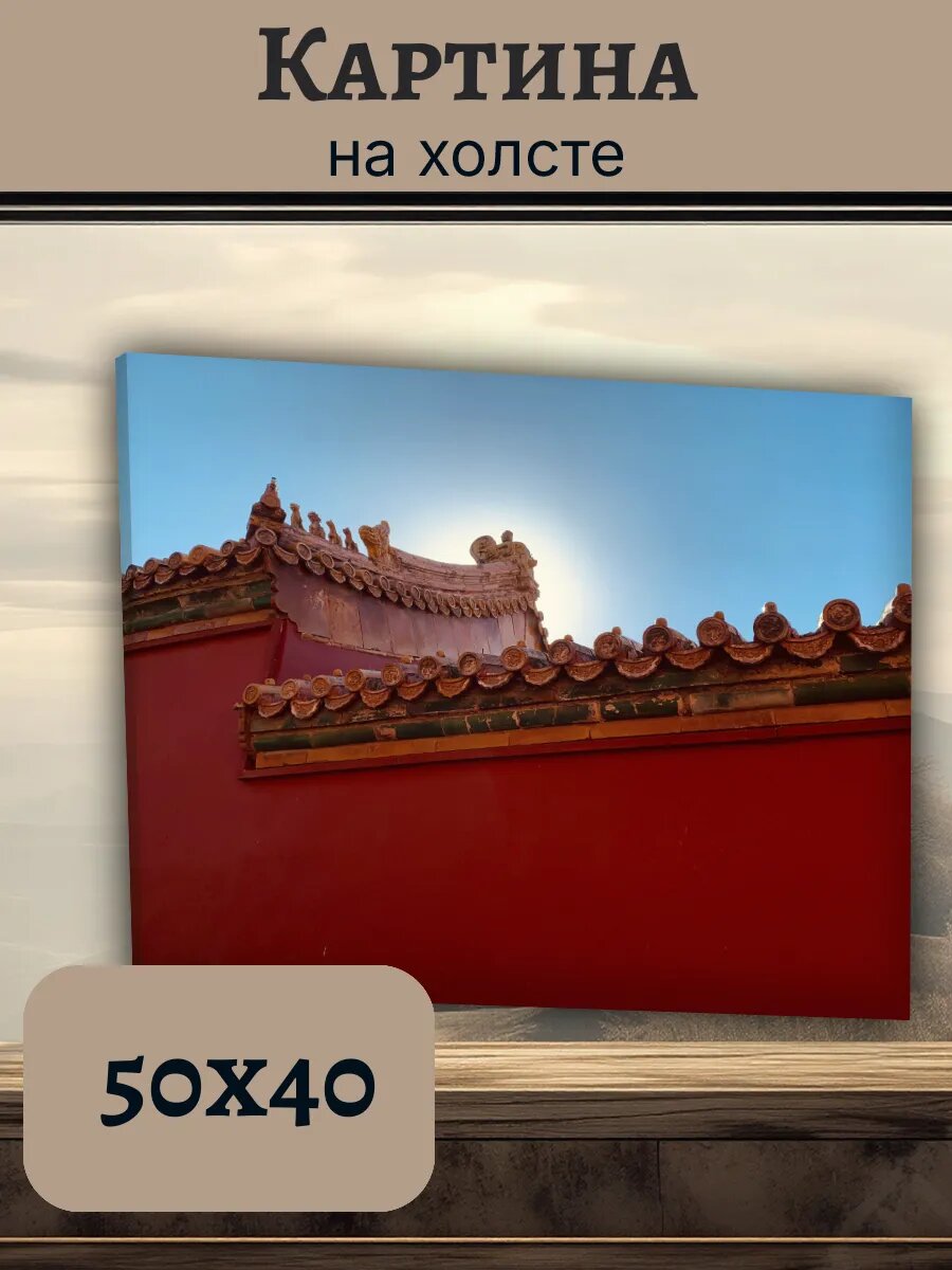 Картина Постер Китай China 40x50 запретный город
