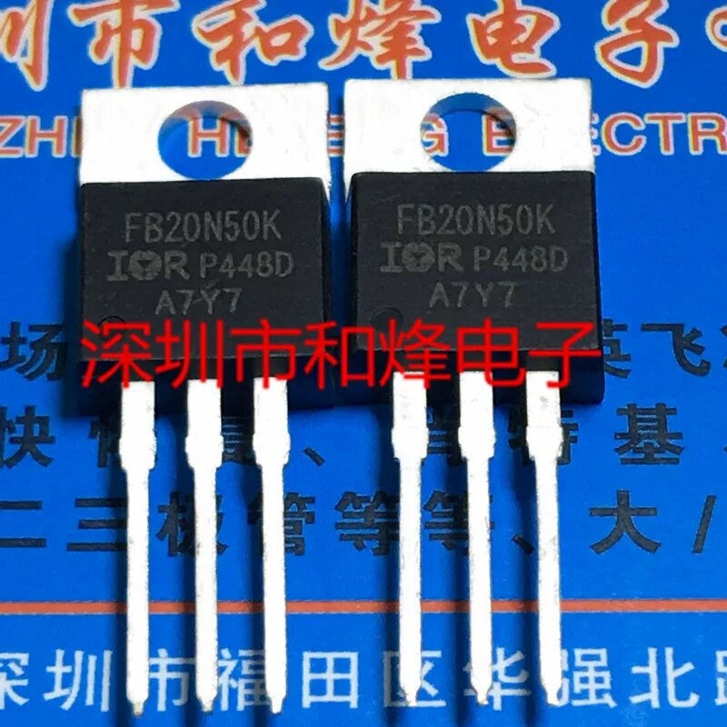 IRFB11N50A,2шт./лот,500В N‑канал MOSFET TO‑220, модели 13N50A/17N50L/18N50K/20N50K, ремонт блоков питания, инверторов