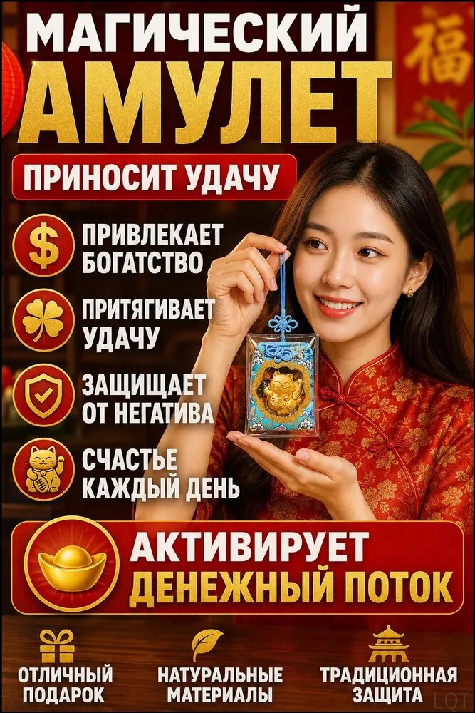 Качественный оберег, золотой амулет