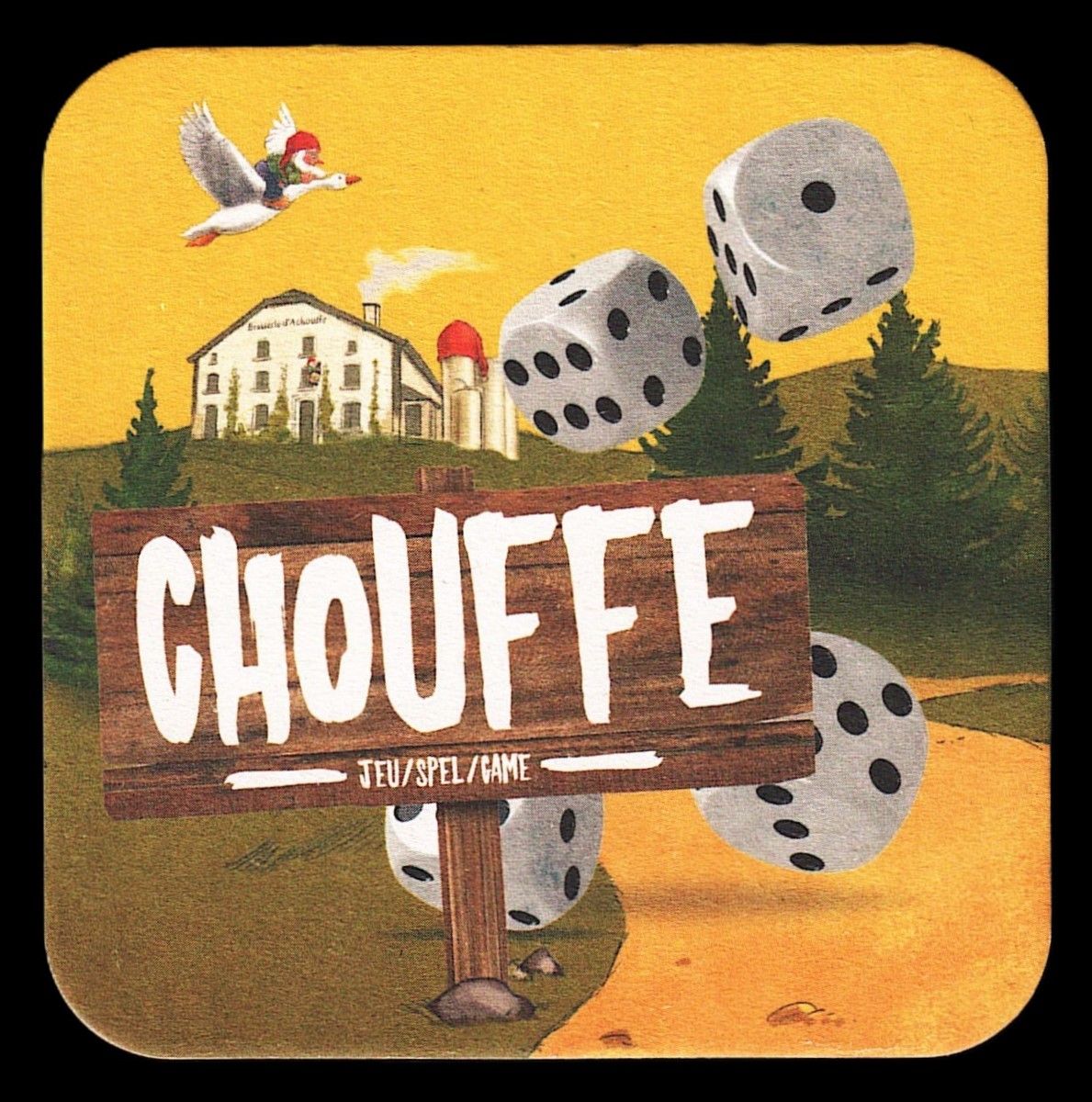 Бирдекель (костер) Chouffe Game Бельгия (подставка под пивной бокал)