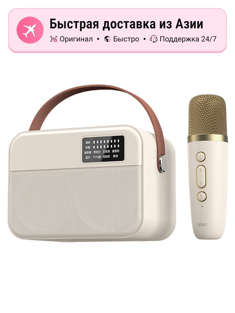 Микрофоны SOAIY Single Microphone, oil paint white