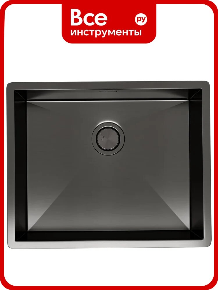 Кухонная мойка Reflexion home Como оружейная сталь RX2054BL