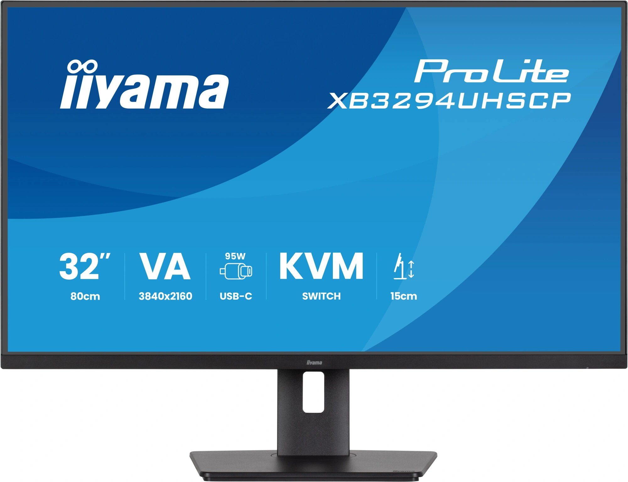 Монитор Монитор Iiyama 32" ProLite XB3294UHSCP-B1 черный VA LED 2ms 21:9 HDMI M/M матовая HAS Piv 3000:1 400cd 178гр/178гр 3440x2160 75Hz DP 4K USB 9.7кг