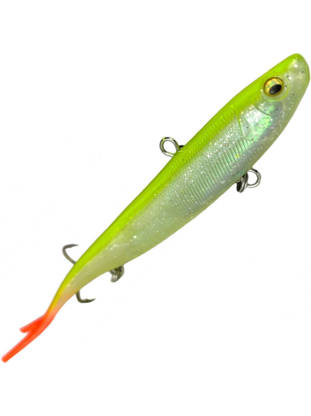 Баланслаг Jig It Whale Tail 150 мм, 39 гр, цвет F13 Shiny lime
