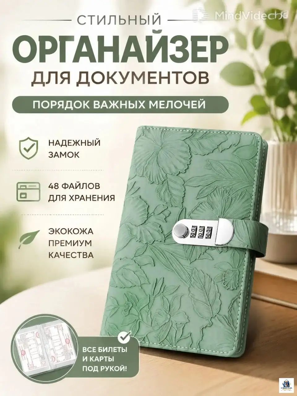 Папка с файлами B6, 1 шт, Артикул: 5285145275, Цвет: Зеленый