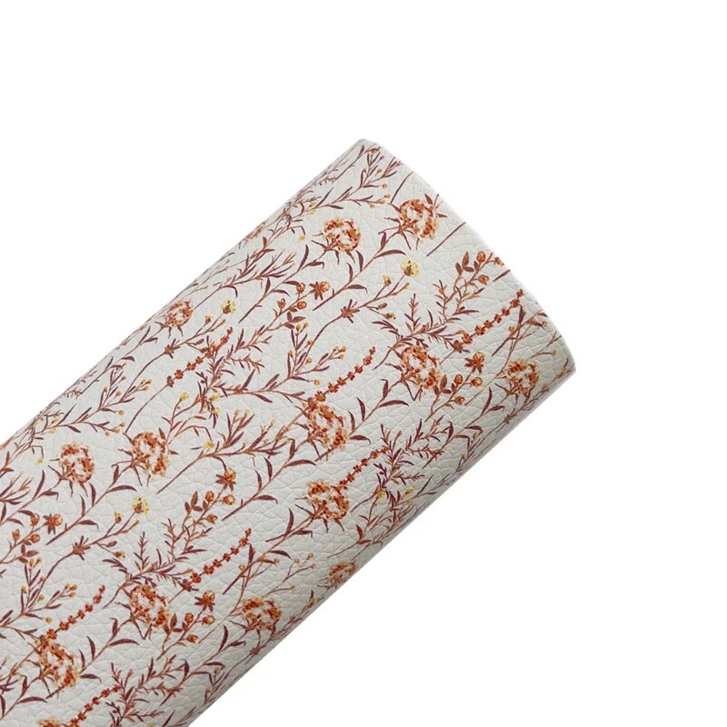 Полиуретановый кожзам NEW RAINBOW CRAFT SHOP для рукоделия Бежевый, Meadow Flower