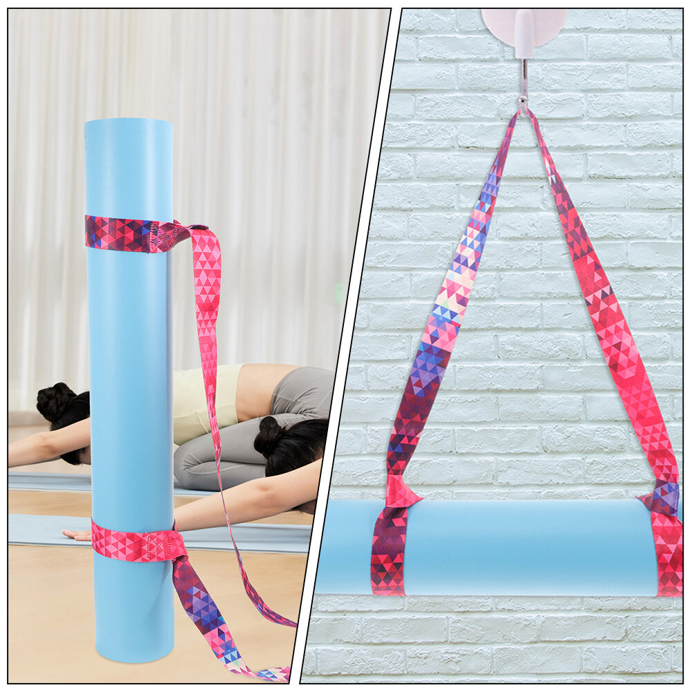 Ремень Для Коврика Йоги С Регулируемыми Петлями 2 Штуки 155.00X3.80X0.80Cm