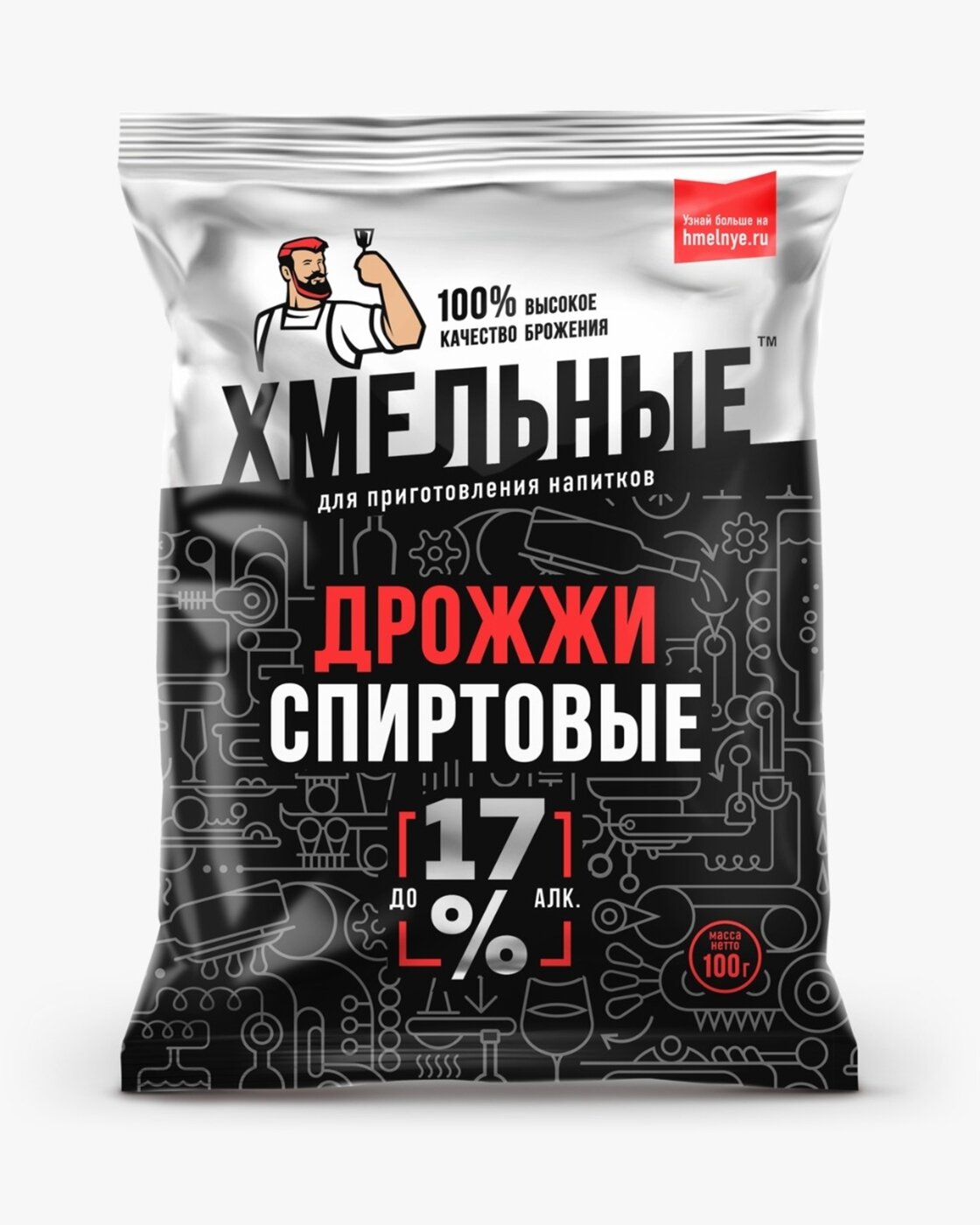 Дрожжи спиртовые Хмельные (3 упаковки по 100 г.)