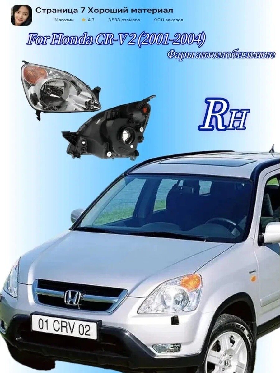 Sunny Фара автомобильная, 1 шт, арт. Honda CR-V 2 (2001-2004)