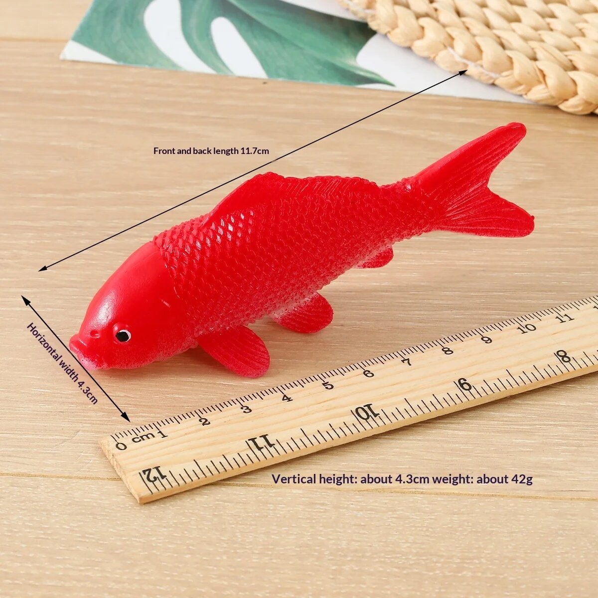 Декоративные рыбки из ПВХ для аквариума Red 11.7cm
