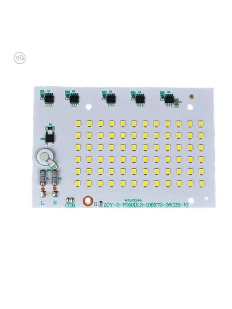 AC110V Светодиодная матрица,20, BT,50 ВТ, 100 ВТ, LED, холодный белый, Подходит для прожекторов