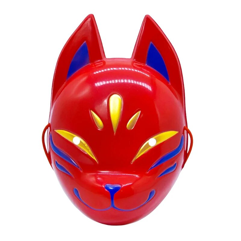 Красная маска лисы для косплея, Style 2-Red