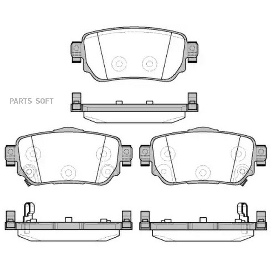 REMSA 158202 1582.02 1582 02 колодки дисковые задние!\ Nissan Qashqai 1.2-1.6i/DCi 14>