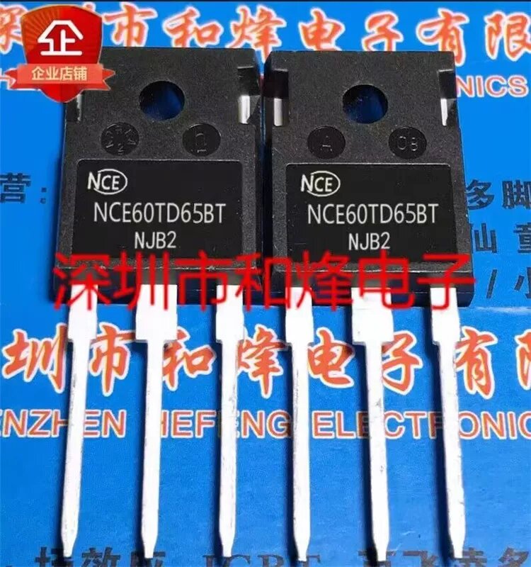 NCE60TD65BT,1шт./лот,650В 60А IGBT транзистор TO‑247, для ремонта сварочных инверторов, силовых блоков питания