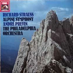 Винил LP STRAUSS RICHARD, ANDRE PREVIN, The Philadelphia Orchestra 'Alpine Symphony (Op. 64, 1915)' (1983 German press, DMM, ASD 1435771, ex/ex)